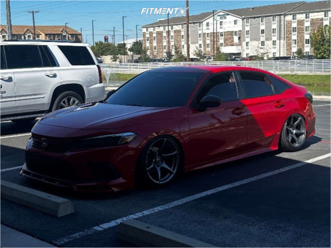 2022 Honda Civic Sport with 18x9.5 Kansei Tandem and Nexen 225x40 on ...