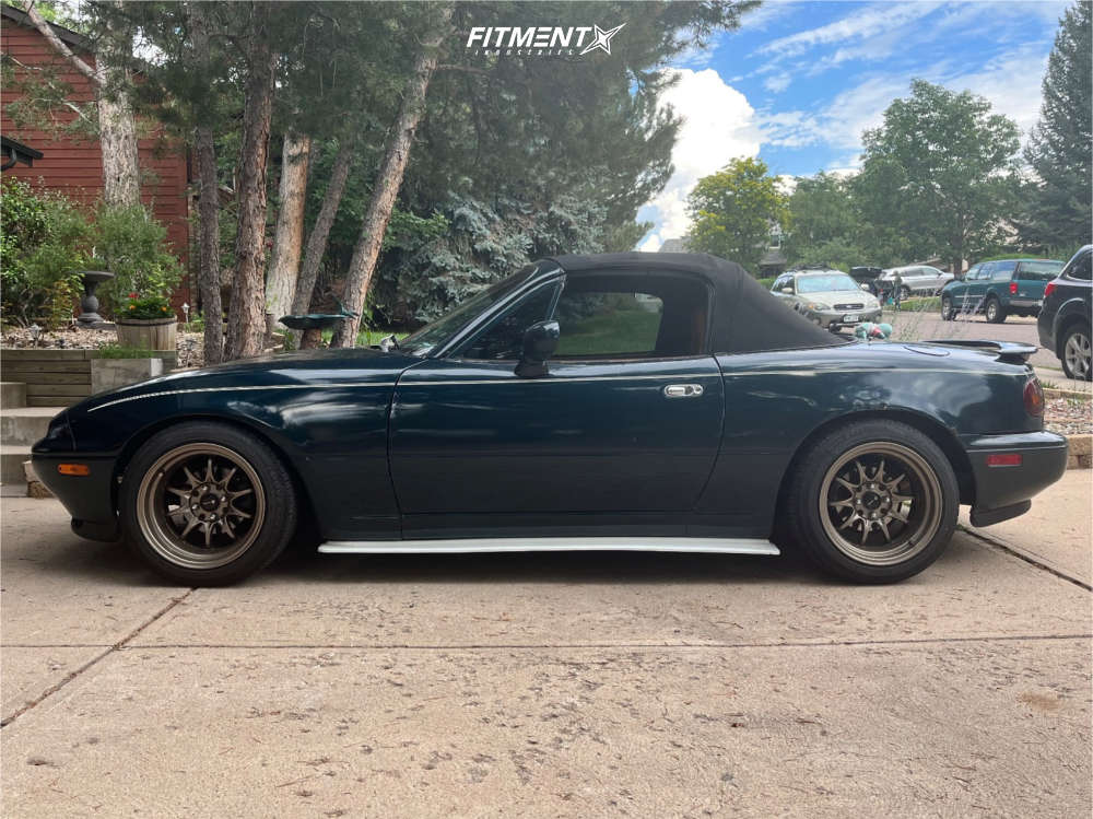 1993 Mazda Miata Base with 15x8 Vors Tr3 and Ironman 195x50 on Lowering ...