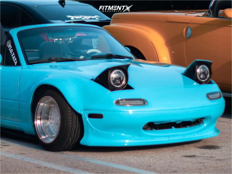 1993 Mazda Miata Base with 15x9 ESM 002r and Forceum 205x50 on ...