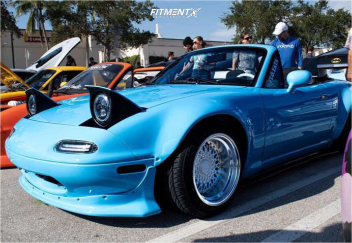 1993 Mazda Miata Base with 15x9 ESM 002r and Forceum 205x50 on ...