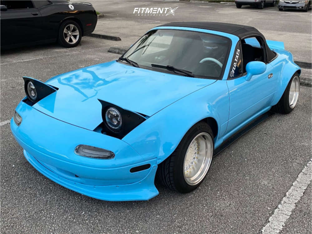 1993 Mazda Miata Base with 15x9 ESM 002r and Forceum 205x50 on ...