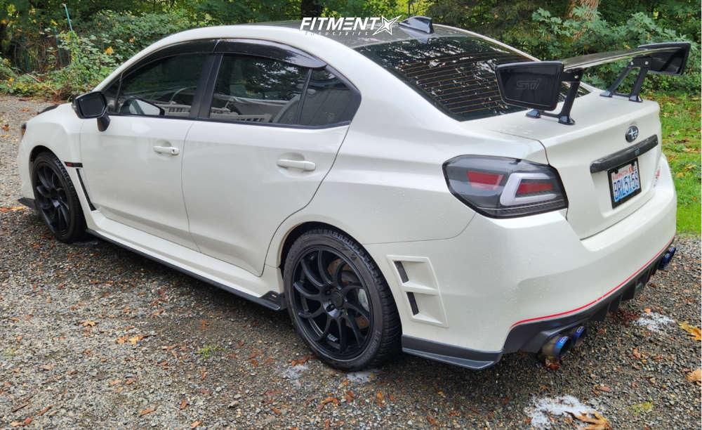 2018 Subaru WRX STI Type RA with 18x8.5 Anovia Night and Continental ...