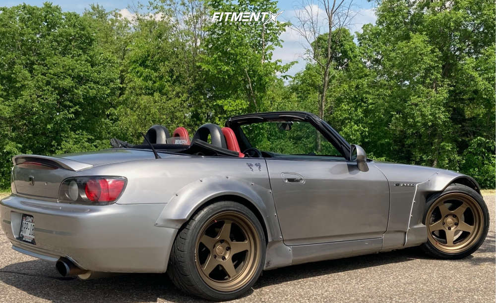 2000 Honda S2000 Base with 18x10.5 Kansei Knp and Kenda 265x35 on Stock ...