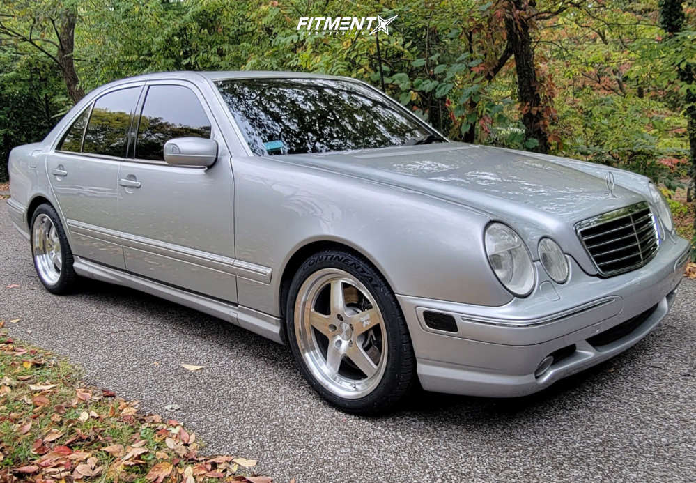 2001 Mercedes-Benz E55 AMG Base with 18x8.5 Klutch Sl5 and Continental ...