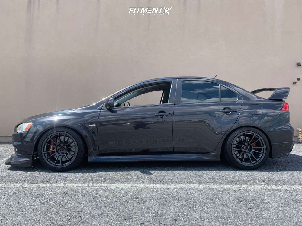 2011 Mitsubishi Lancer Evolution GSR with 18x10.5 SSR Gtx04 and Nitto ...