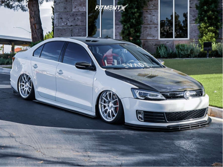 2014 Volkswagen Jetta GLI with 18x8.5 Work Emotion Cr 3p and Vercelli ...