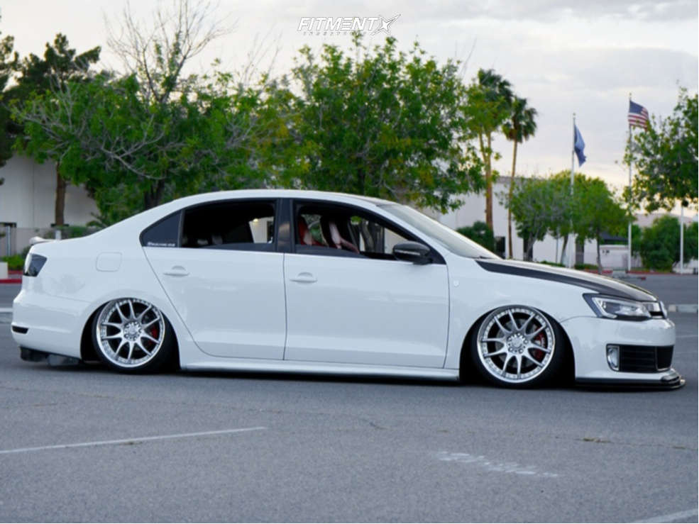 2014 Volkswagen Jetta GLI with 18x8.5 Work Emotion Cr 3p and Vercelli ...