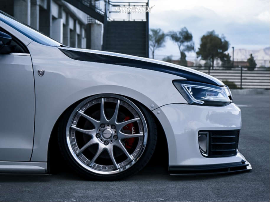2014 Volkswagen Jetta GLI with 18x8.5 Work Emotion Cr 3p and Vercelli ...