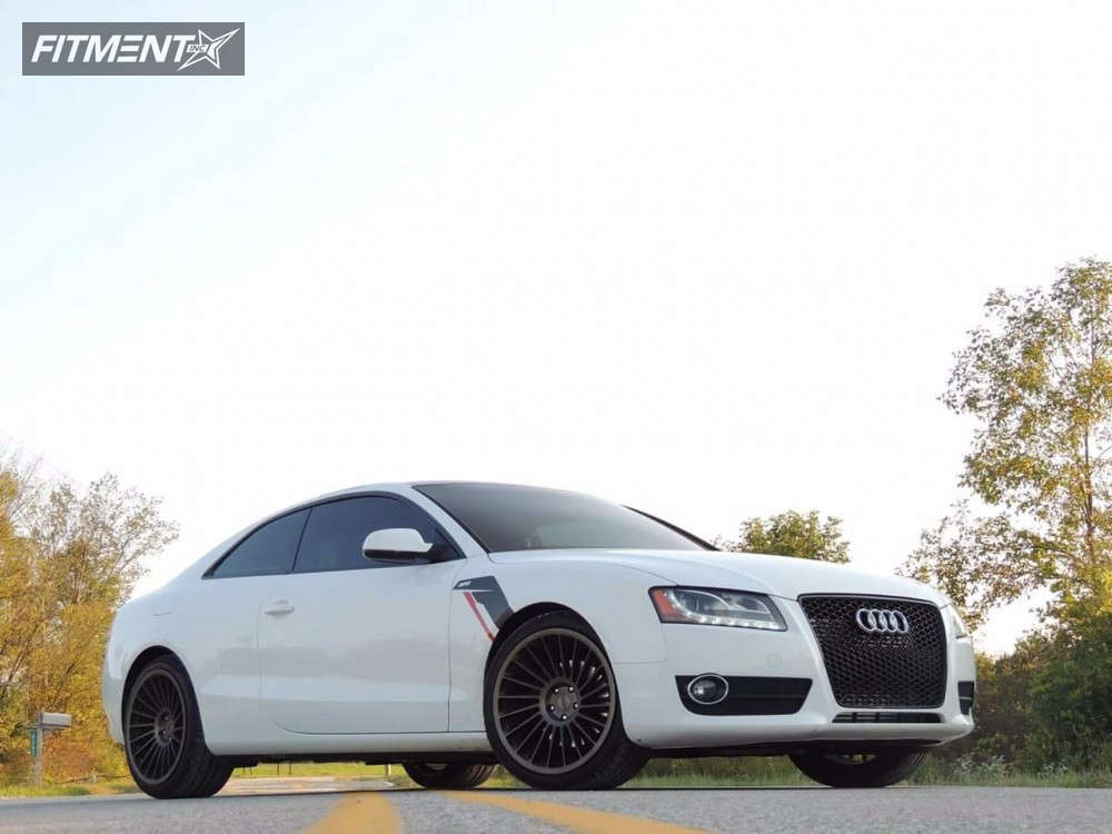 2012 Audi A5 Quattro Premium with 19x8.5 Rotiform Ind-t and Hankook ...