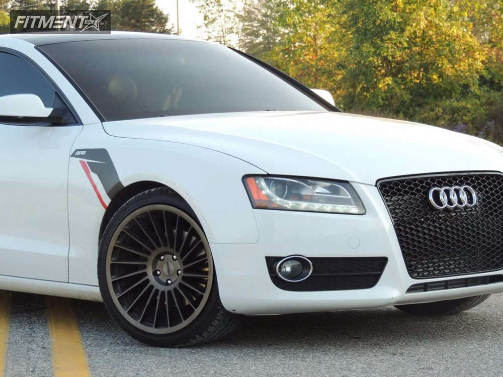 2012 Audi A5 Quattro Premium with 19x8.5 Rotiform Ind-t and Hankook ...