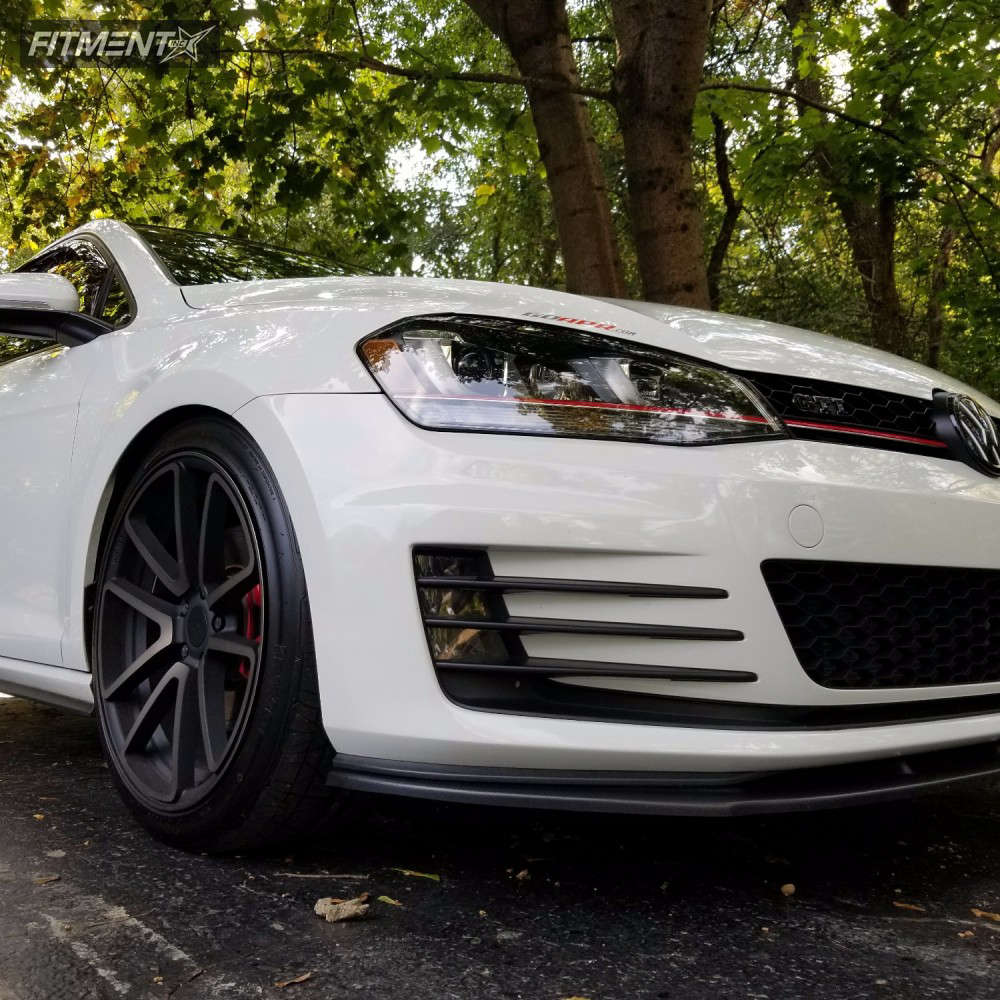 2015 Volkswagen GTI Autobahn with 19x8.5 Rotiform Spf and Nitto 225x35 ...