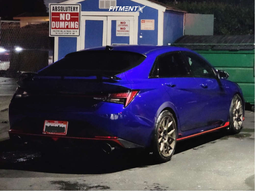 2022 Hyundai Elantra N Base with 19x8.5 Konig Ampliform and Falken ...