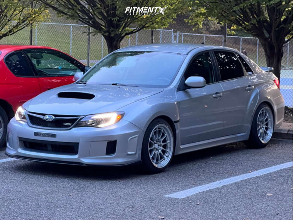 2012 Subaru Impreza WRX with 18x9.5 Enkei Nt03m and Hankook 235x40 on ...