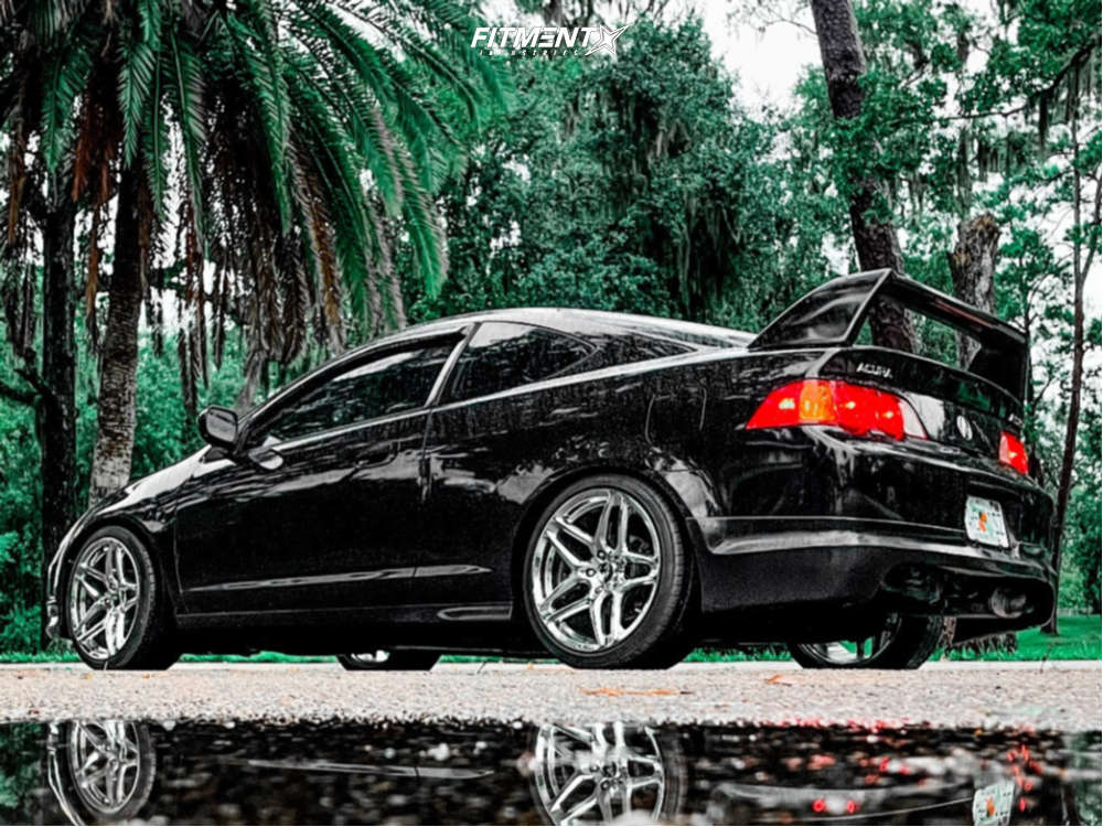 2002 Acura RSX Base with 18x9.5 Heritage Ebisu Monoc and Vercelli 255x35 on Coilovers | 2798205 ...