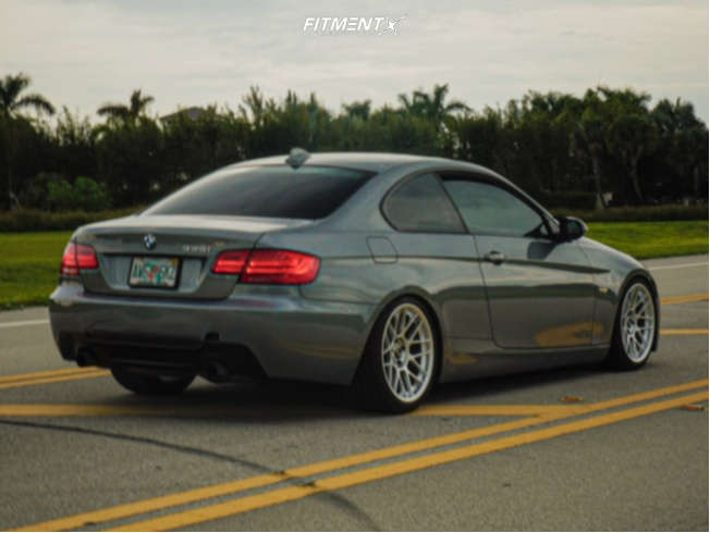 2009 BMW 335i Base with 18x9 Apex Arc-8 and Michelin 225x40 on Lowering ...