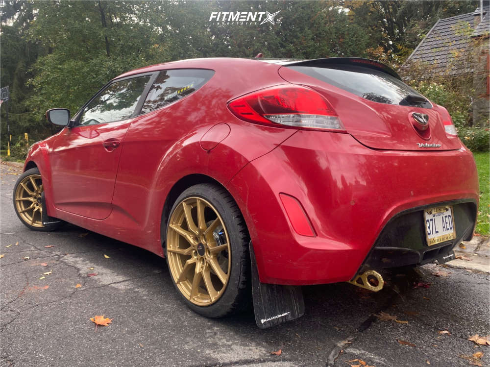 2012 Hyundai Veloster Base with 18x8.5 Option Lab R716 and Continental ...