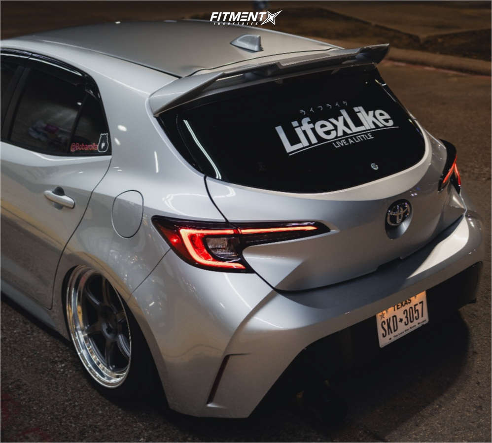 2023 Toyota Corolla SE with 18x9 Kansei Roku and Falken 225x40 on Air ...