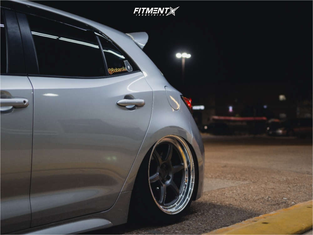 2023 Toyota Corolla SE with 18x9 Kansei Roku and Falken 225x40 on Air ...