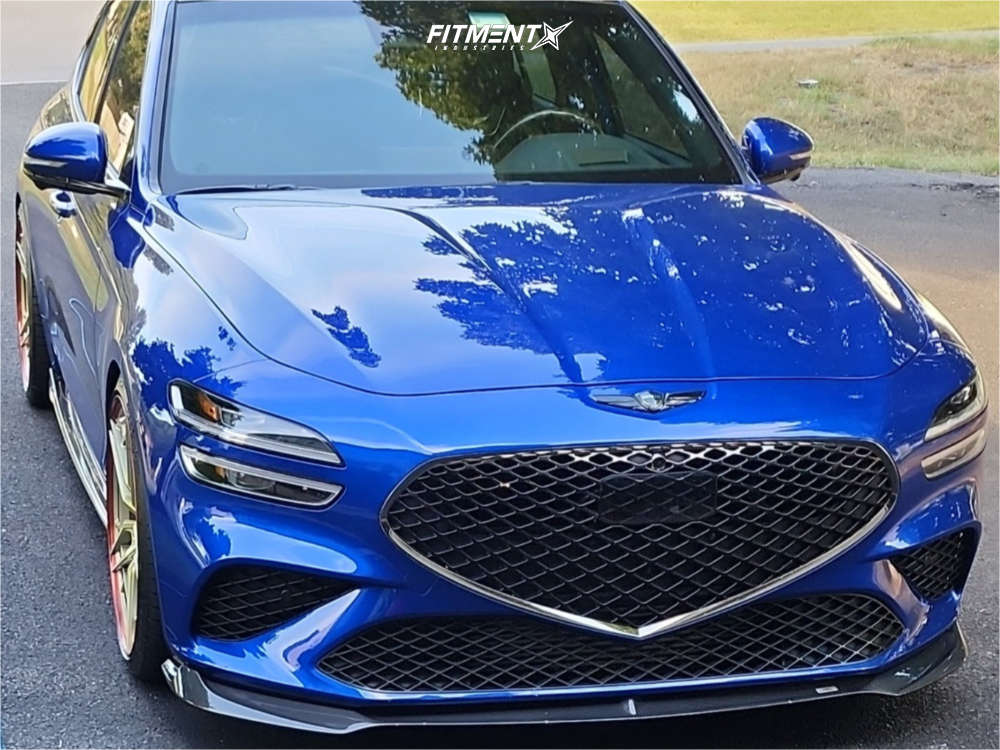 2022 Genesis G70 Sport Prestige with 20x9 VT Forged Aero-2R/FS and ...