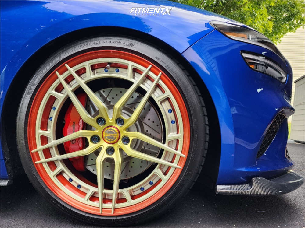 2022 Genesis G70 Sport Prestige with 20x9 VT Forged Aero-2R/FS and ...