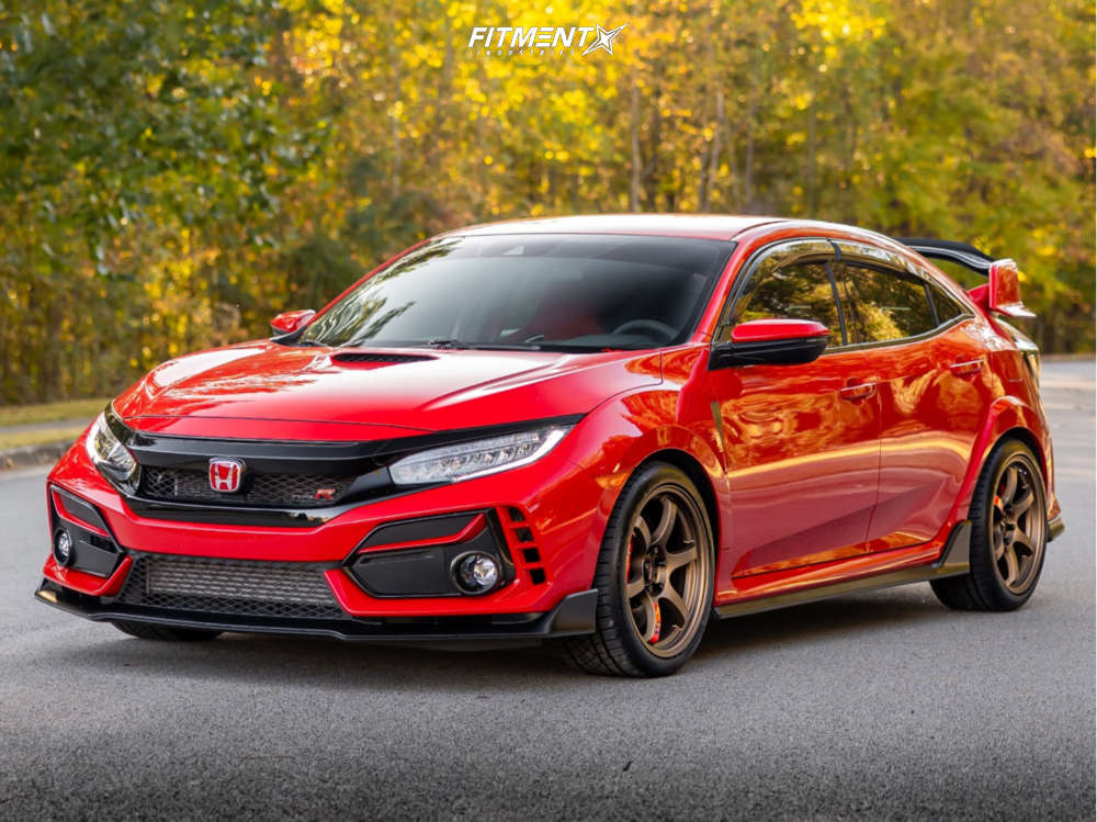2021 Honda Civic Type R with 18x9.5 Gram Lights 57dr and Continental ...