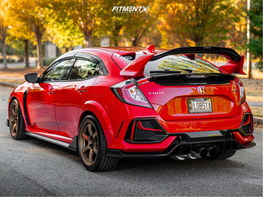2021 Honda Civic Type R with 18x9.5 Gram Lights 57dr and Continental ...