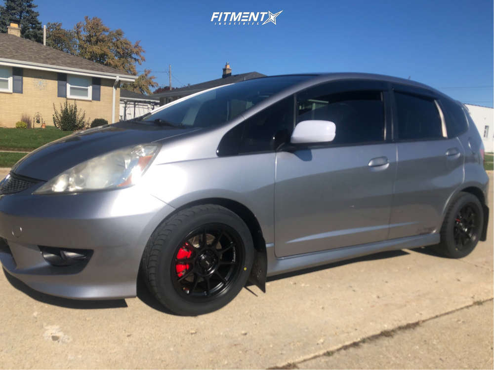 2009 Honda Fit Sport with 15x7.5 Konig Dekagram and Nitto 205x50 on Lowering Springs | 2804112 ...