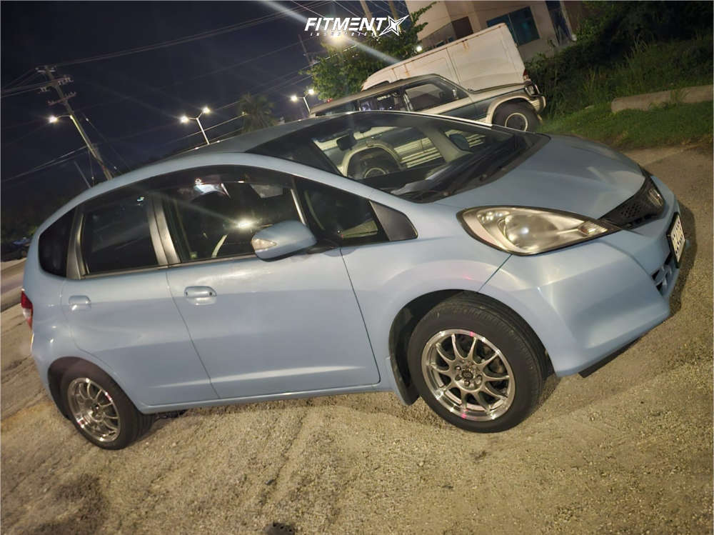 2012 Honda Fit Sport with 15x6.5 Enkei J10 and Hankook 195x50 on Stock Suspension | 2807072 ...