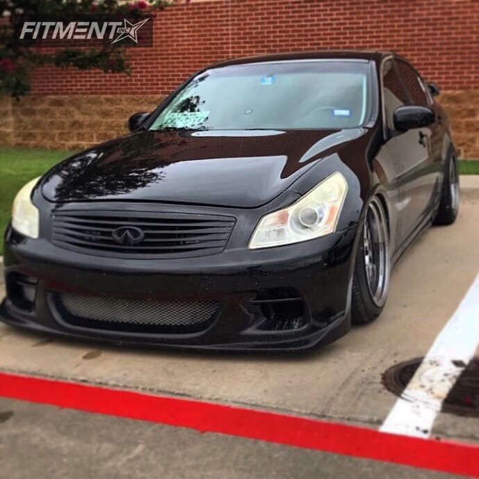2008 INFINITI G35 X Sport with 19x10.5 ESR Sr01 and Radar 255x55 on Air ...