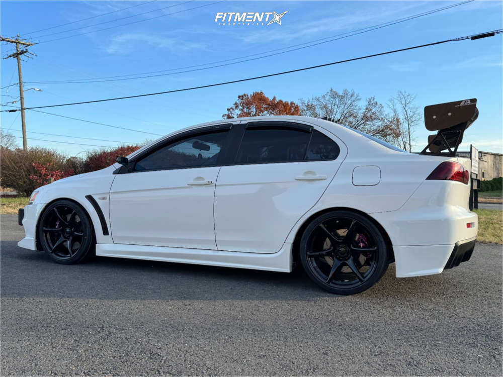 2015 Mitsubishi Lancer Evolution GSR with 19x9.5 Kansei Tandem and ...