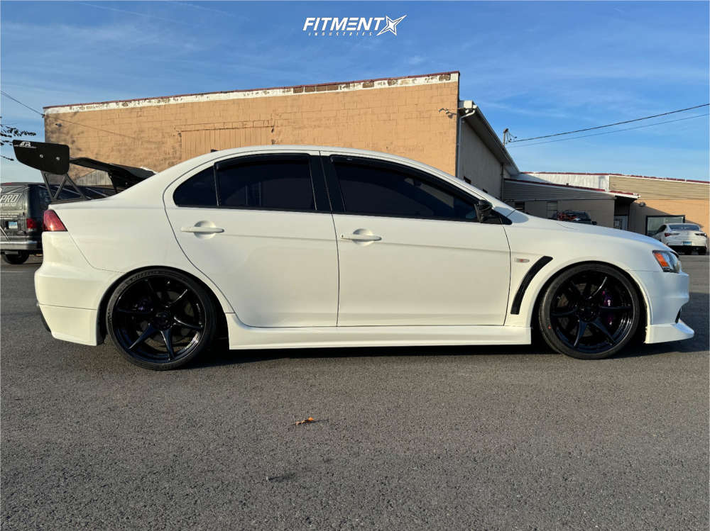 2015 Mitsubishi Lancer Evolution GSR with 19x9.5 Kansei Tandem and ...