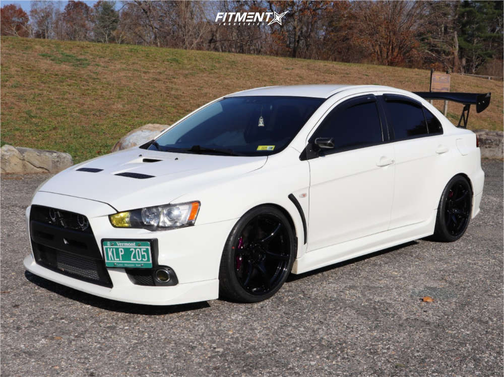 2015 Mitsubishi Lancer Evolution GSR with 19x9.5 Kansei Tandem and ...