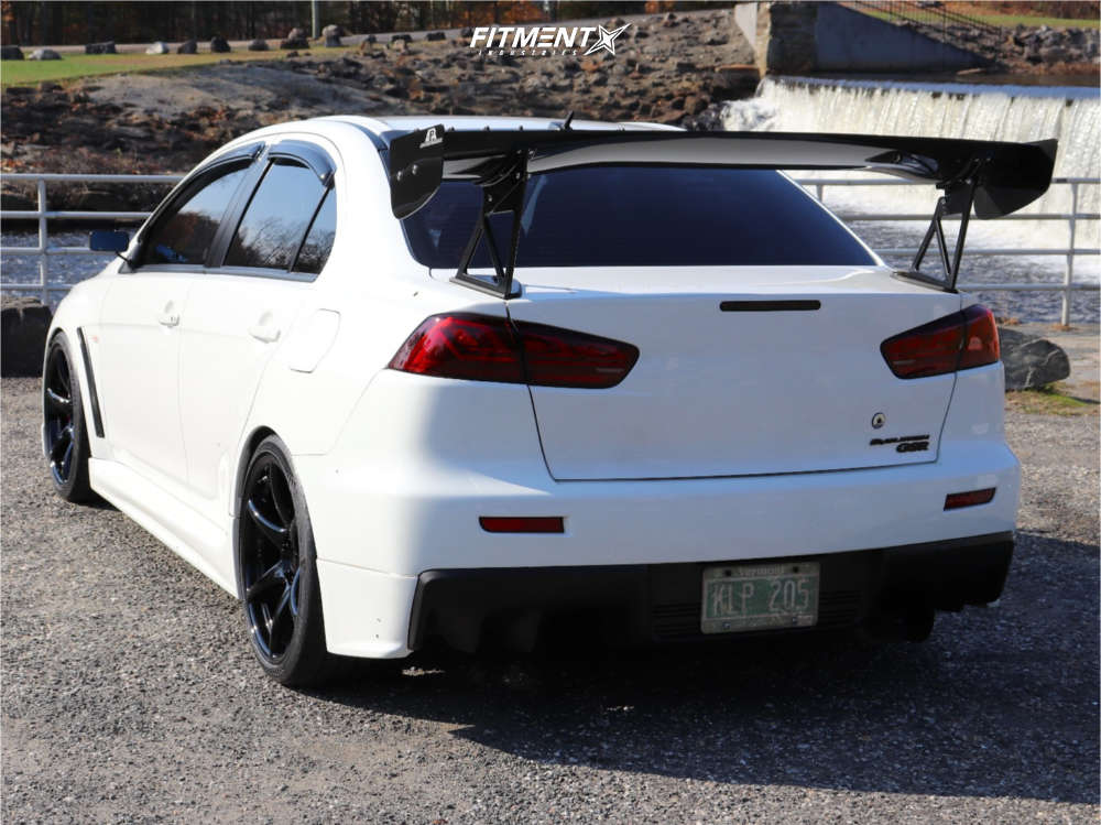 2015 Mitsubishi Lancer Evolution GSR with 19x9.5 Kansei Tandem and ...