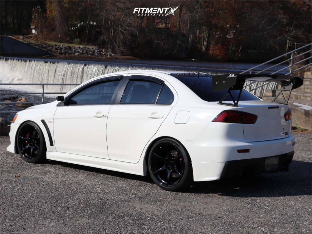 2015 Mitsubishi Lancer Evolution GSR with 19x9.5 Kansei Tandem and ...