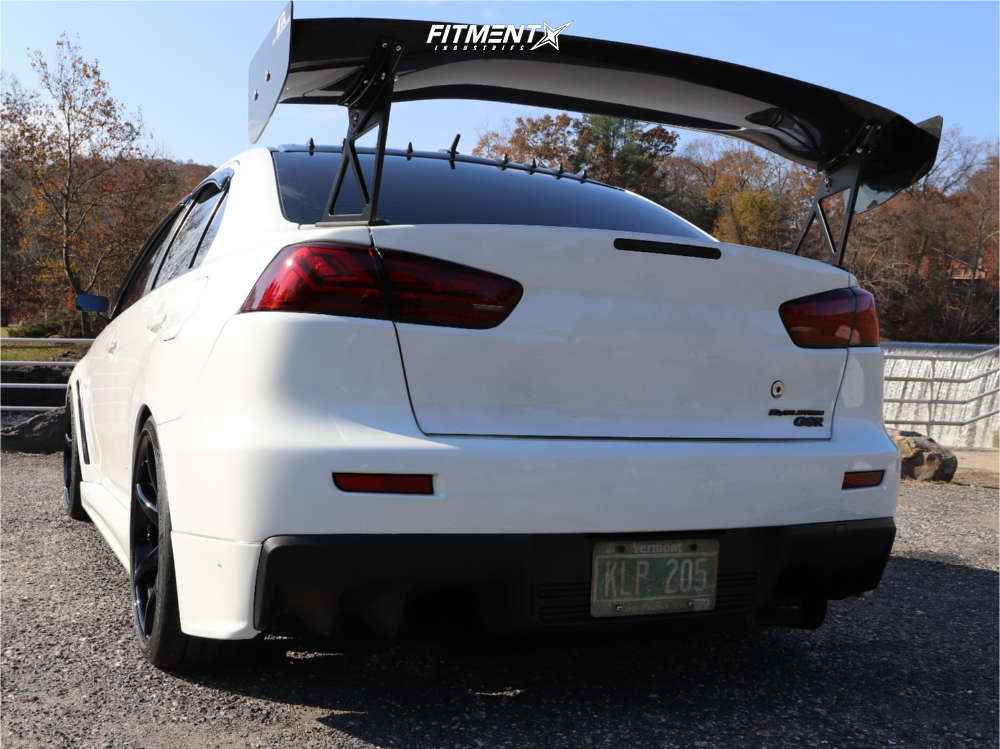 2015 Mitsubishi Lancer Evolution GSR with 19x9.5 Kansei Tandem and ...