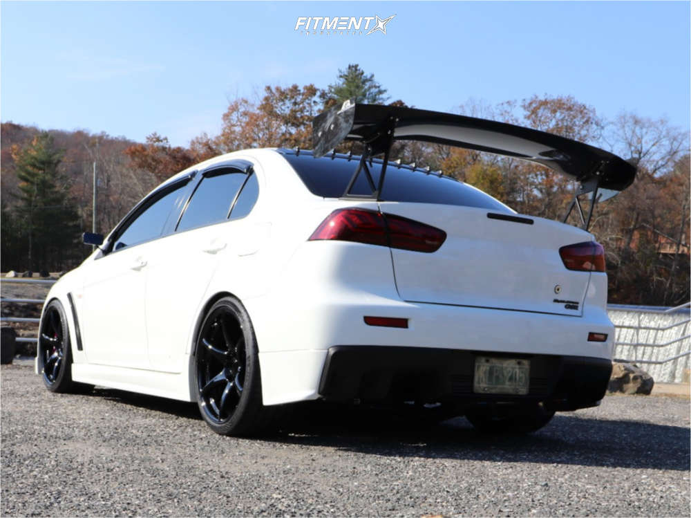 2015 Mitsubishi Lancer Evolution GSR with 19x9.5 Kansei Tandem and ...