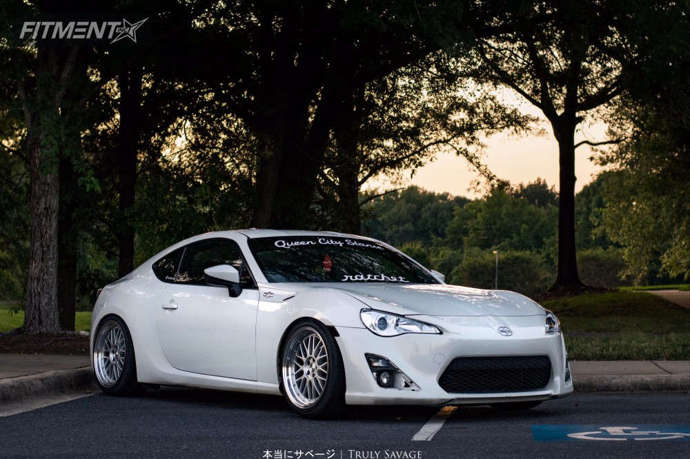 2015 Scion FR-S Base with 18x9.5 Varrstoen Es1 and Ironman 215x40 on ...