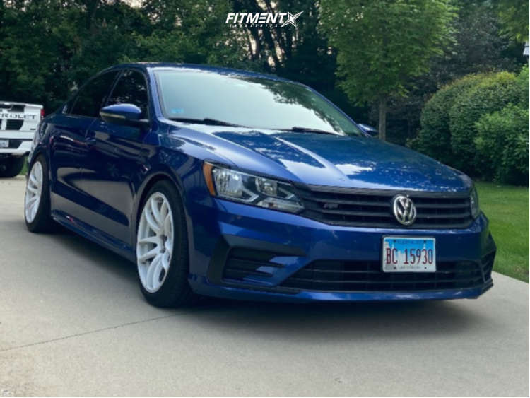2017 Volkswagen Passat R-Line with 18x9.5 Vors Tr4 and Michelin 245x40 ...