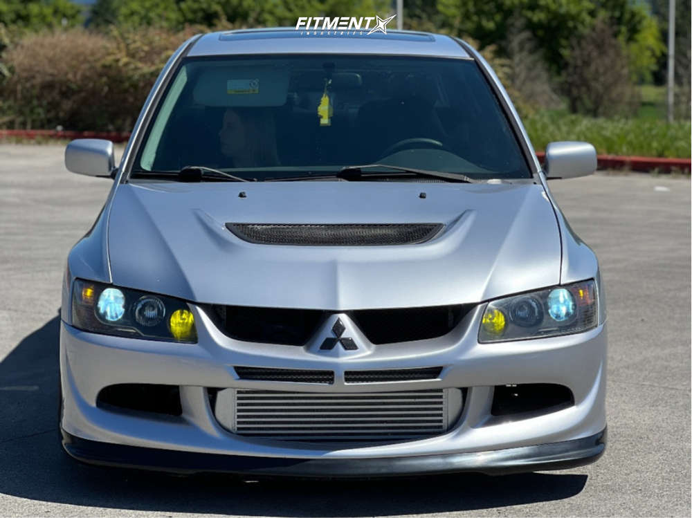 2003 Mitsubishi Lancer Evolution with 17x8.5 Enkei Rpf1 and Continental ...