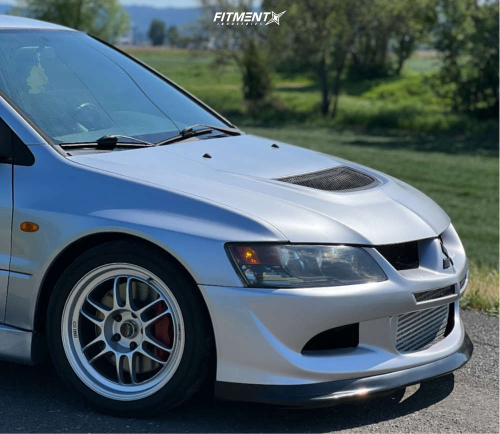 2003 Mitsubishi Lancer Evolution with 17x8.5 Enkei Rpf1 and Continental ...