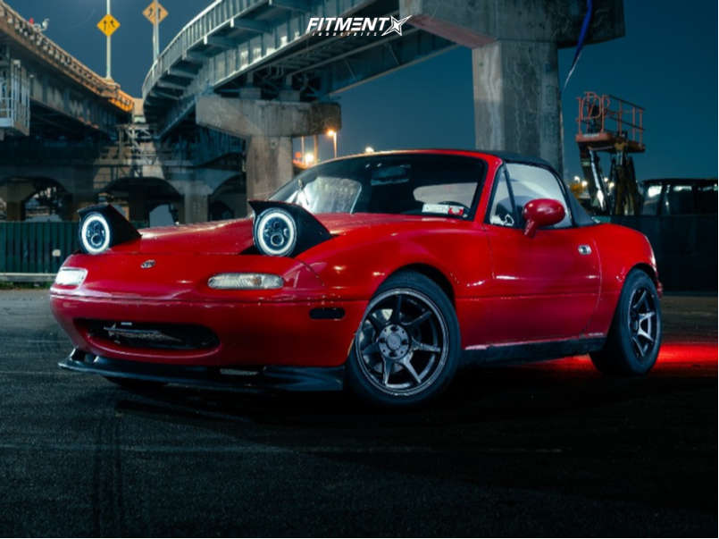 1995 Mazda Miata Base with 15x8 Anovia Kano and Hankook 205x50 on ...