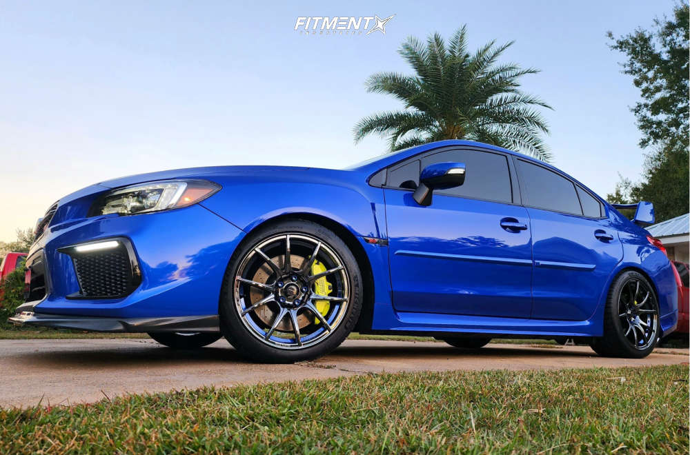 2020 Subaru WRX STI Limited with 18x9.5 WedsSport Sa-10r and Michelin ...