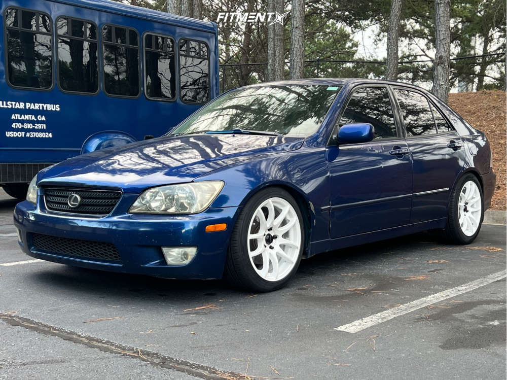 2002 Lexus IS300 Base with 17x8 Vors Tr4 and Dunlop 235x40 on Coilovers ...