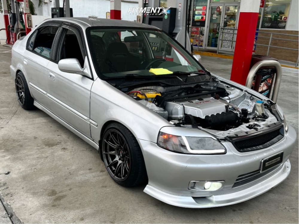 2000 Honda Civic LX with 16x8 XXR 527 and Blackhawk 195x45 on Coilovers ...