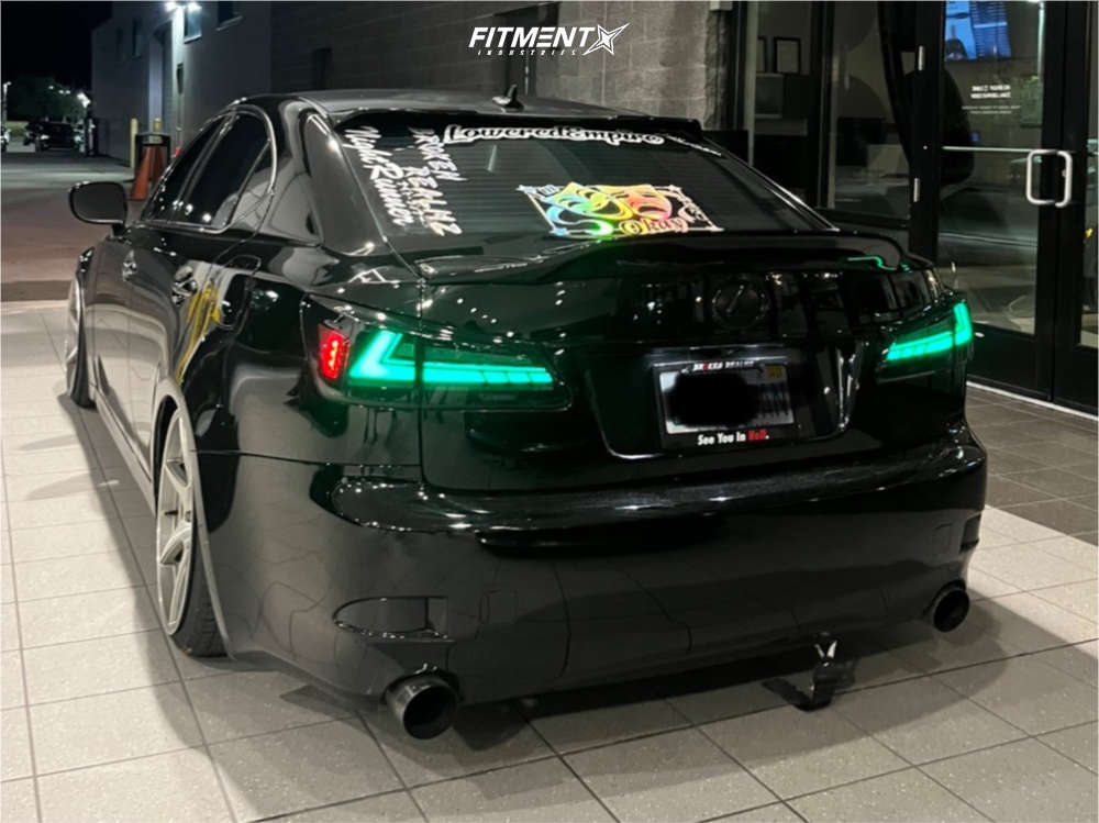 2007 Lexus IS350 Base with 18x9.5 Anovia Titan and Fullway 215x35 on ...