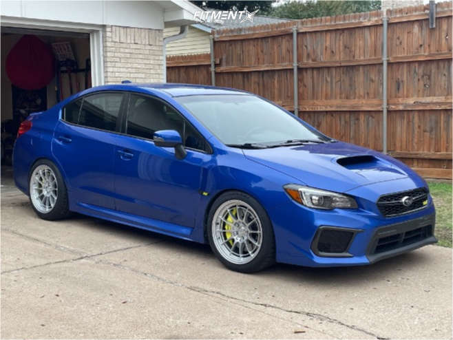 2019 Subaru WRX STI Base with 18x9.5 Enkei Nt03m and Continental 255x40 on Coilovers | 2819987 ...