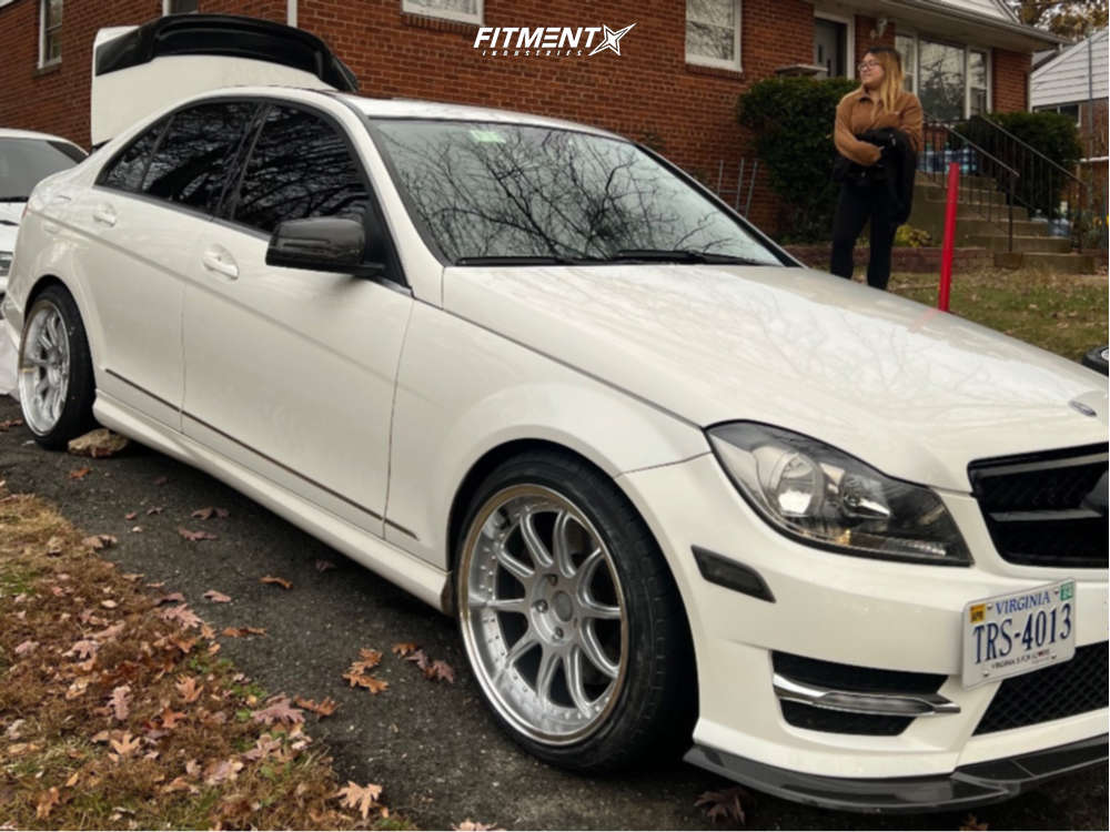 2013 Mercedes-Benz C300 4Matic Sport with 18x9.5 ESR Cs12 and Vercelli ...