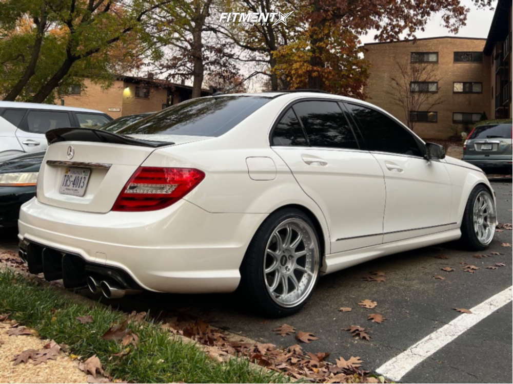 2013 Mercedes-Benz C300 4Matic Sport with 18x9.5 ESR Cs12 and Vercelli ...