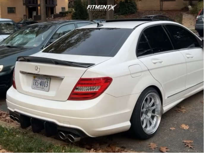 2013 Mercedes-Benz C300 4Matic Sport with 18x9.5 ESR Cs12 and Vercelli ...