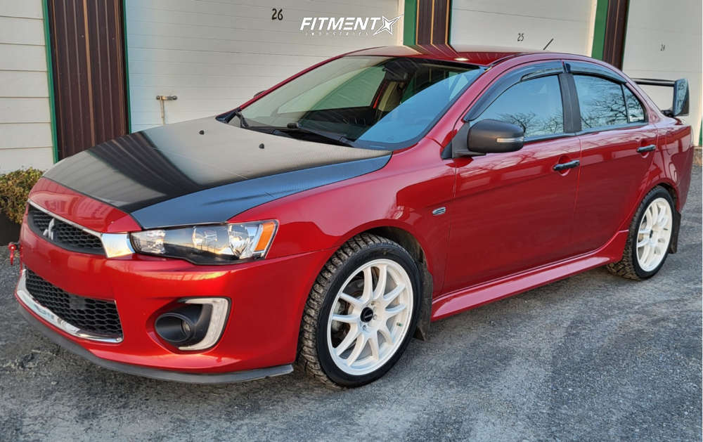 2017 Mitsubishi Lancer ES with 18x8 Drag Dr31 and Arctic Claw 225x45 on ...